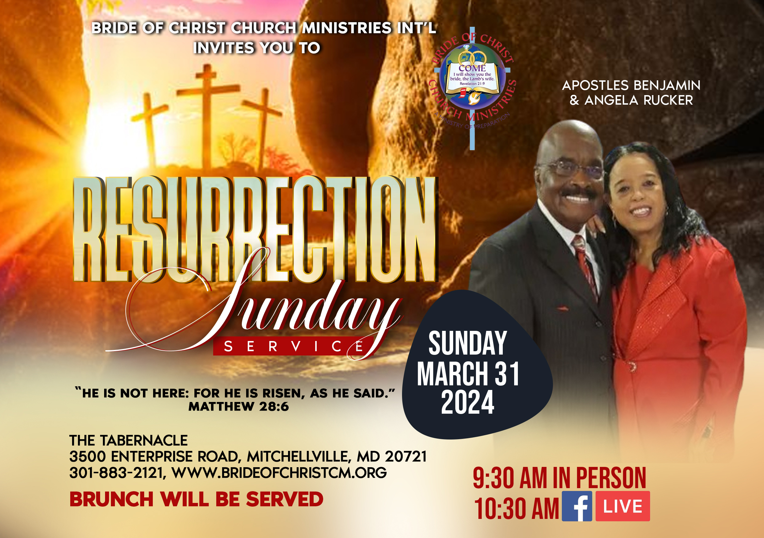 Ressurection Sunday 2024 copy | Bride Of Christ Church Ministries